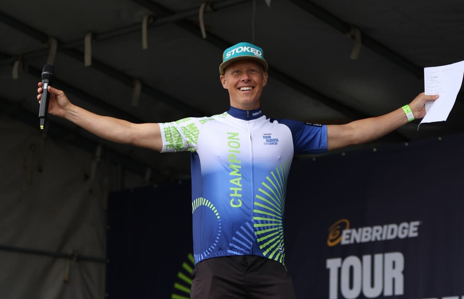 Survivor's ride for hope kicks off Enbridge Tour Alberta for Cancer ...