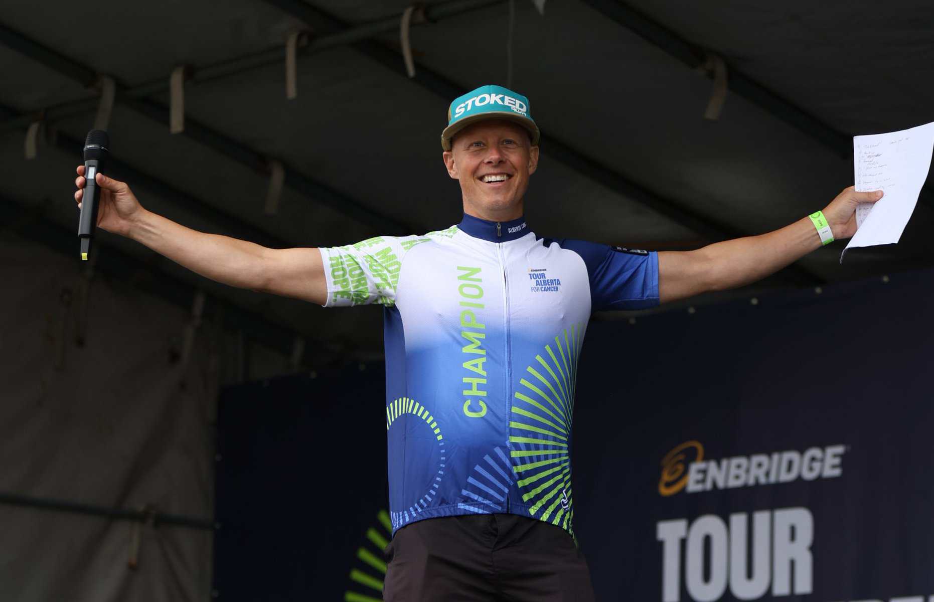 Survivor's ride for hope kicks off Enbridge Tour Alberta for Cancer ...